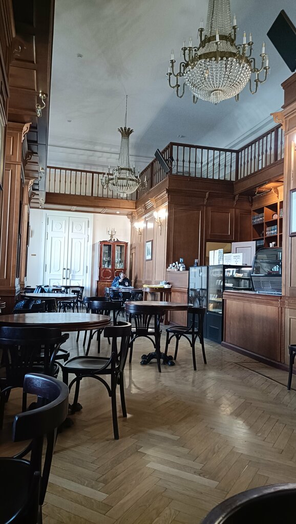 Kahve dükkanları Canteen of the Russian State Library, Moskova, foto