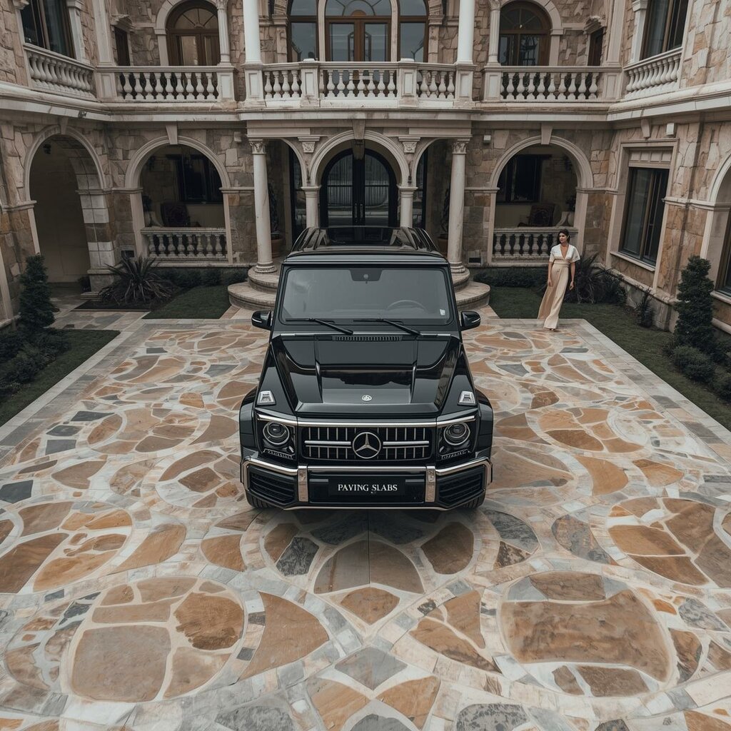 Kaldırım taşları Крутой дворик, Makhachkala, foto