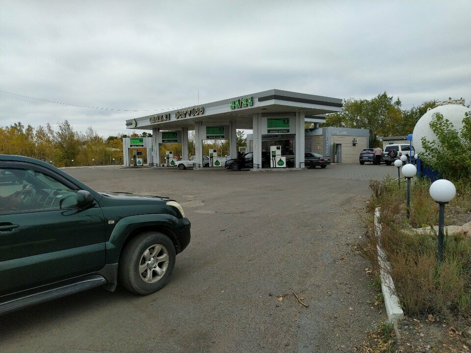 Otogaz dolum istasyonu Munai service, Karağandı, foto