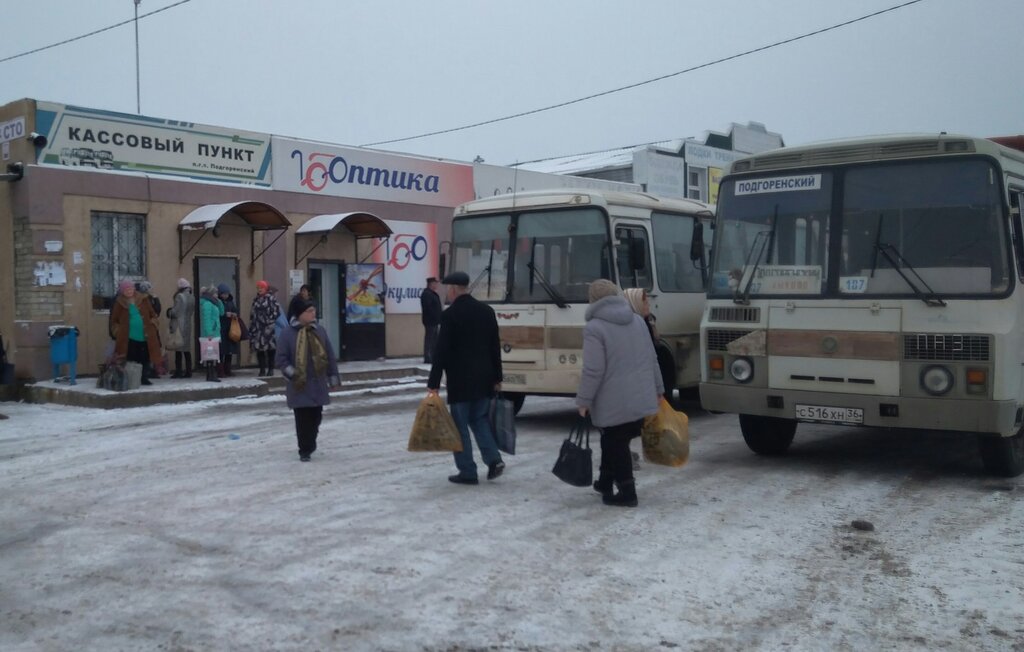 Otobüs taşımacılığı Podgorenskiy Bus Station, Voronejskaya oblastı, foto