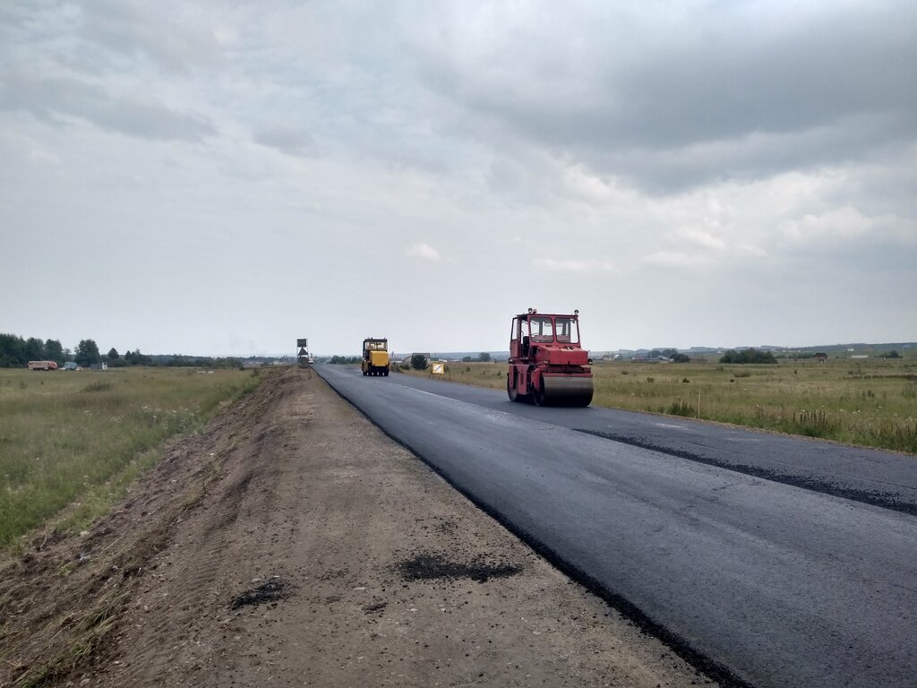 Yol yapımı ve bakımı АО Большемуртинское Дорожное Ремонтно-строительное управление, Krasnoyarski krayı, foto
