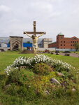 Распятие на Выборгском католическом кладбище (Saint Petersburg, Vyborgskoye katolicheskoye kladbishche), şapel, haç anıtı  Saint‑Petersburg'dan