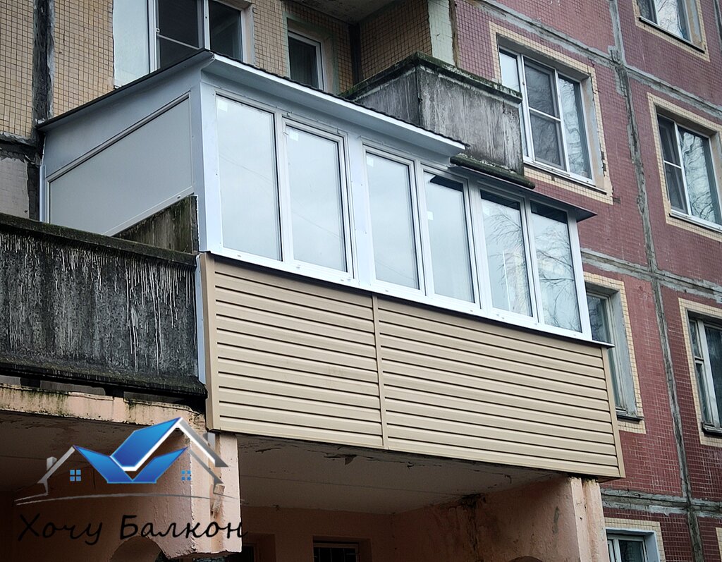 Cam balkon hizmetleri Hochu Balcon, Saint‑Petersburg, foto