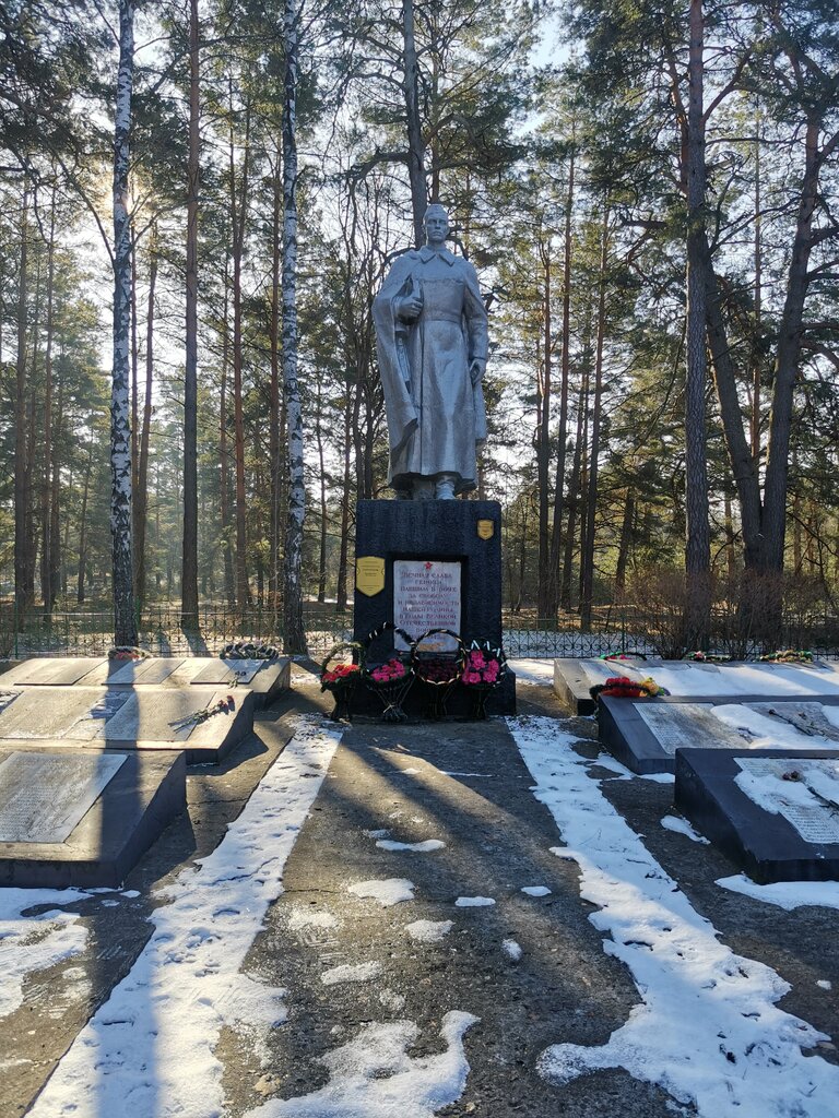 Anıt, heykel Братская могила, Kalinoviçi, foto
