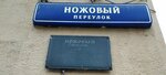 Ножовый переулок (Nozhovy Lane No:2), anıt levhası, anıt taş  Moskova'dan
