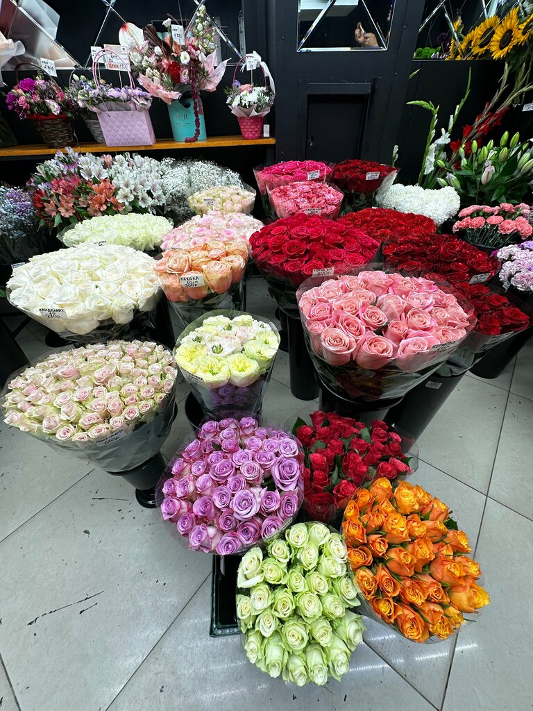 Çiçekçiler The flower kingdom, Moskova, foto