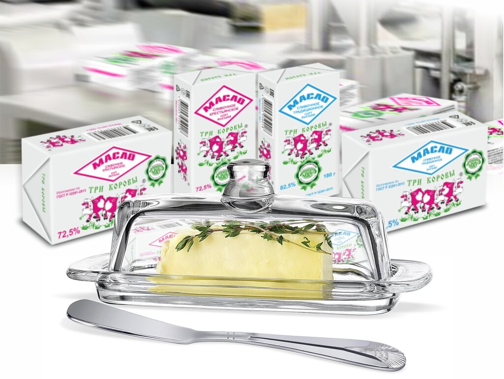 Gıda üreticileri Torgovaya_marka_Try_korovy, Krasnoyarski krayı, foto