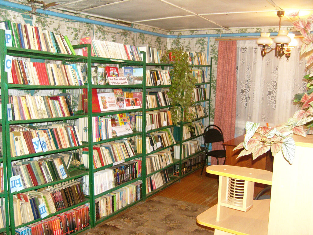 Kütüphaneler Козловский сельский библиотечный филиал, Tulskaya oblastı, foto