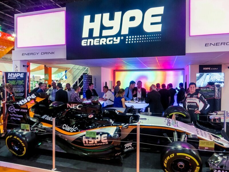 Sanayi kuruluşu Hype Energy Drinks, Dubai, foto