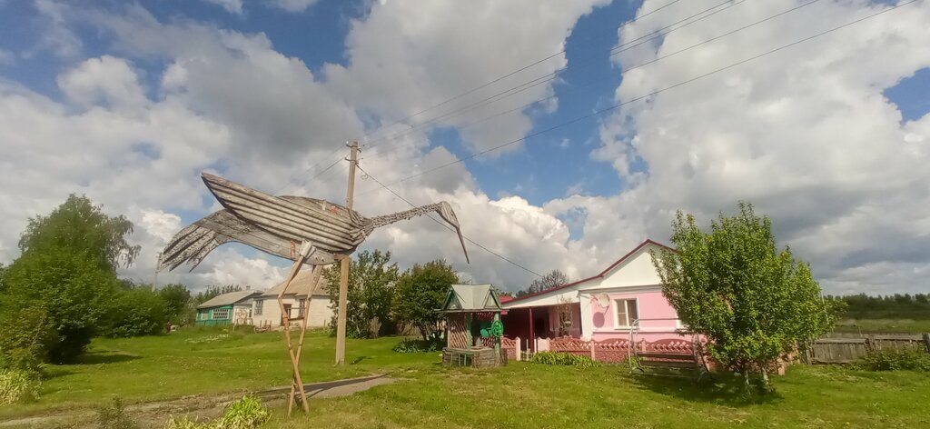 Anıt, heykel Журавль, Lipetskaya oblastı, foto