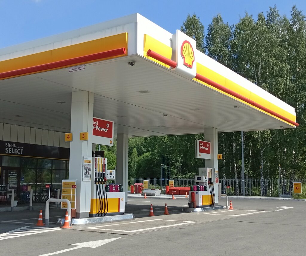 Benzin istasyonu Shell, Kemerovo, foto
