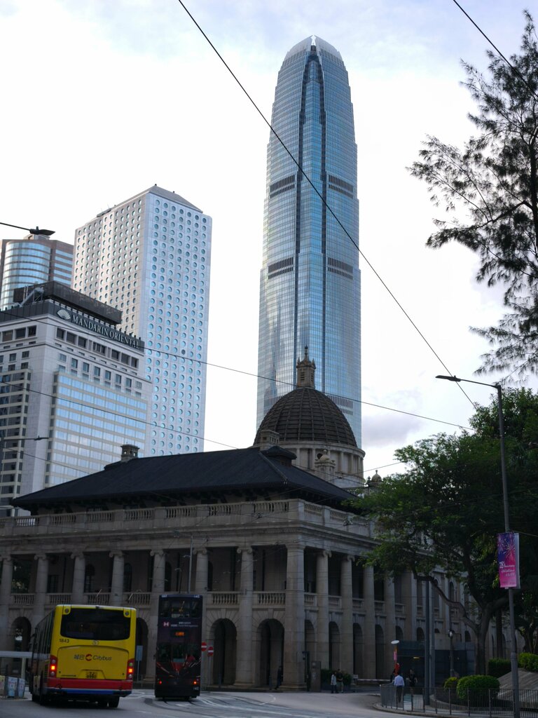 Anıt, heykel Statue Square, Hong Kong, foto