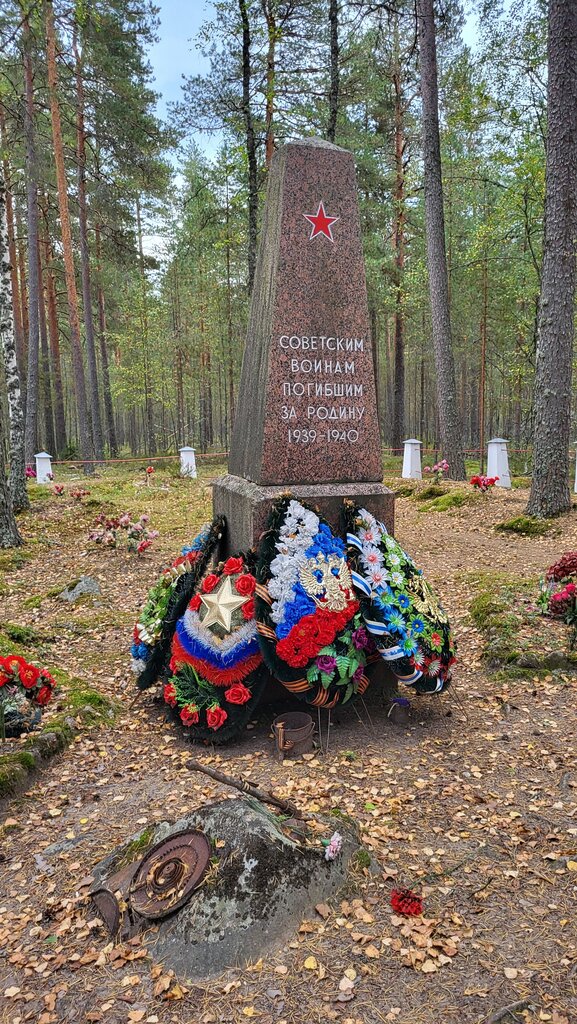 Anıt, heykel Братская могила № 15, Saint‑Petersburg ve Leningradskaya oblastı, foto