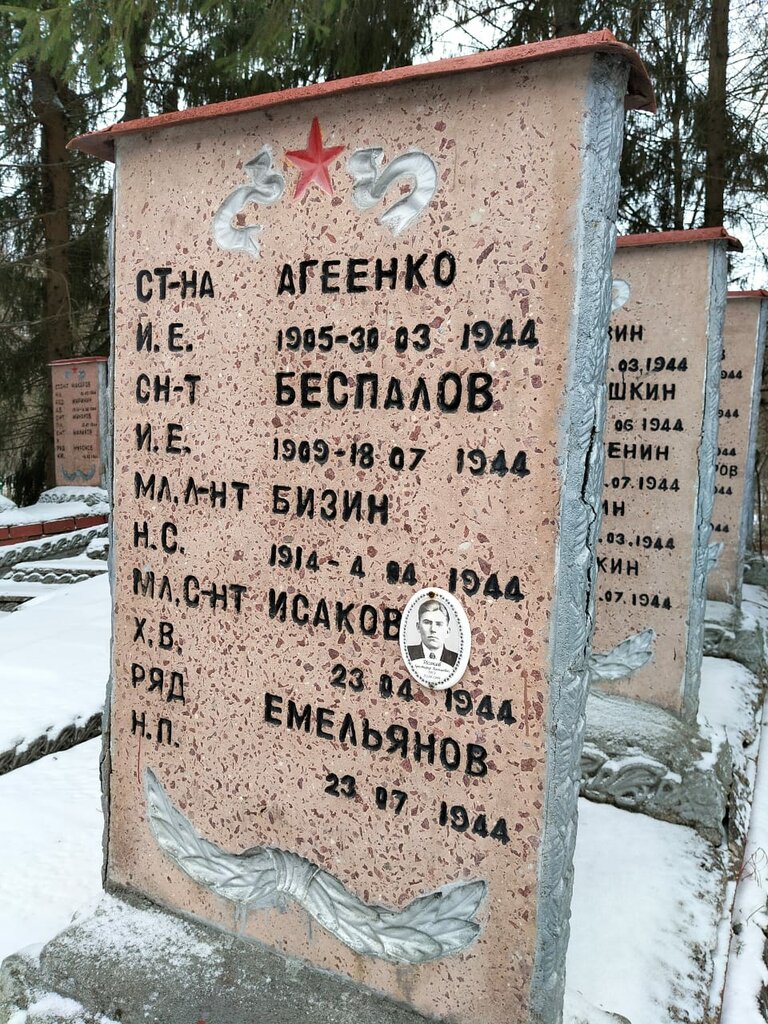 Anıt, heykel Братская могила, Pskovskaya oblastı, foto