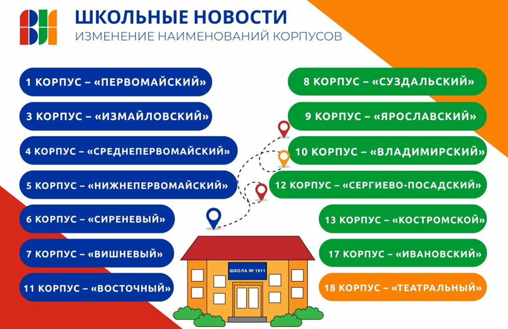 Anaokulları Школа № 1811 Восточное Измайлово, дошкольный корпус № 12 Сергиево-Посадский, Moskova, foto