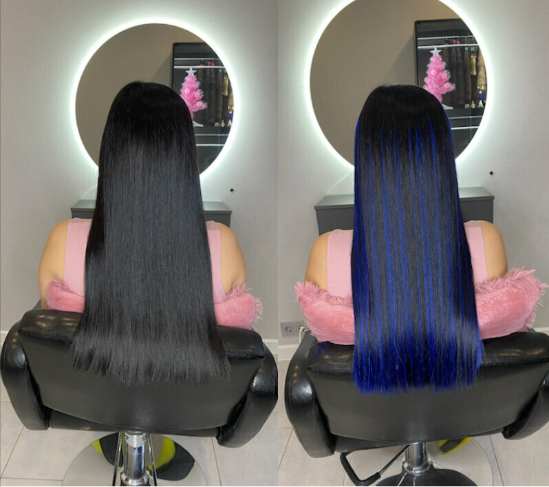 Saç uzatma Aleksandra Aismot, Moskova, foto