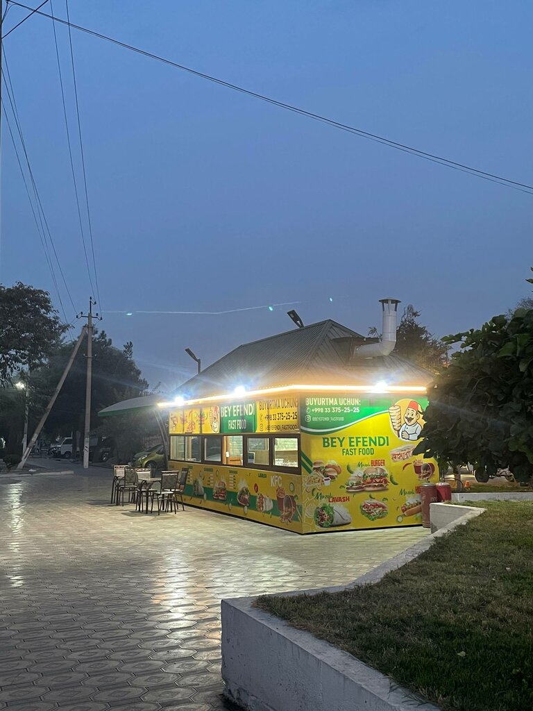 Fast food Beyefendi fastfud, Kokand, foto