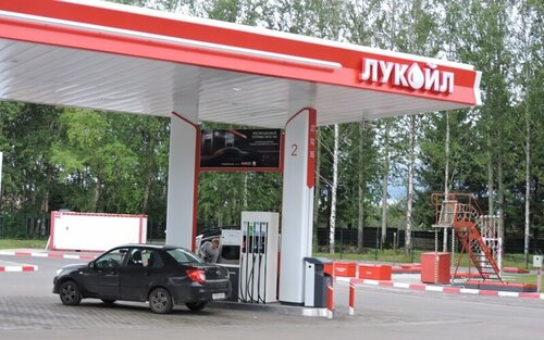 Benzin istasyonu Lukojl, Kirovskaya oblastı, foto
