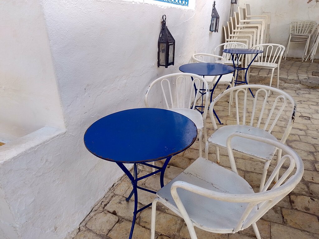 Kahve dükkanları Sidi Azizi, Dünya, foto