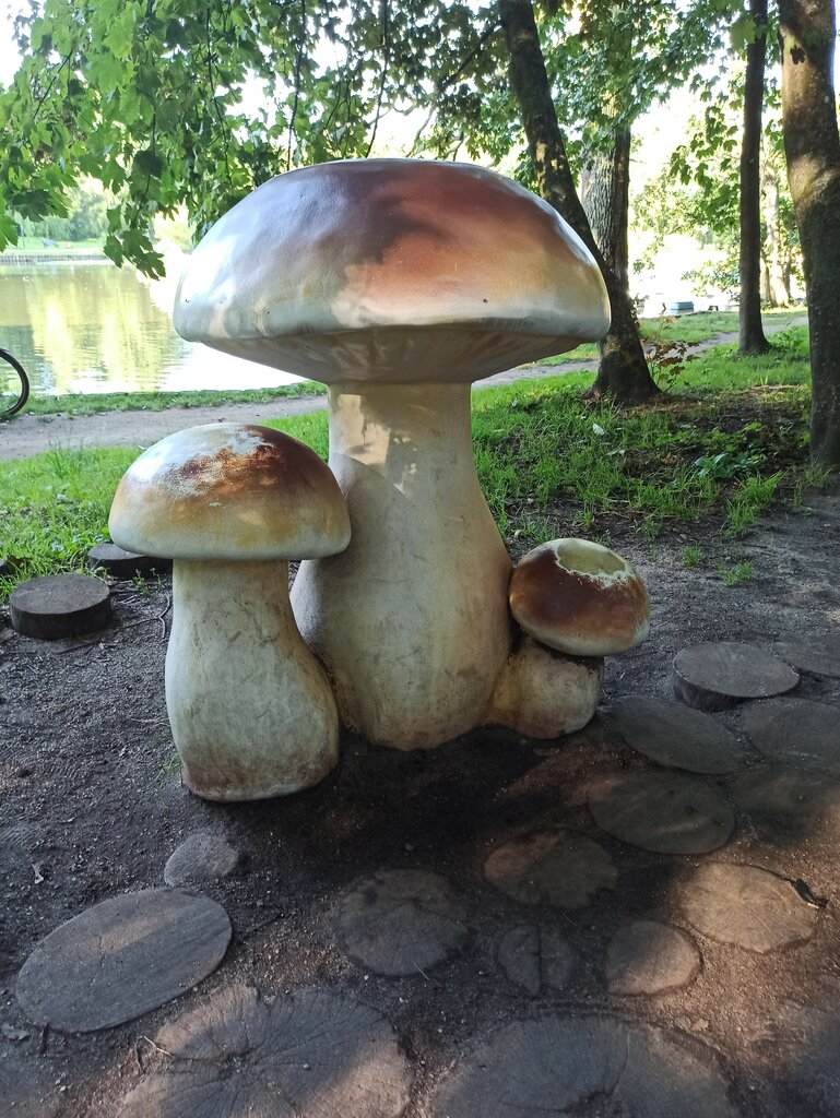 Park, sokak heykeli Боровик, Zelenogradsk, foto