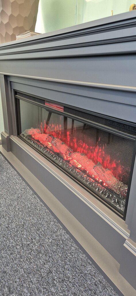 Elektrikli camlar, ısıtıcılar Real Flame, Krasnoyarski krayı, foto