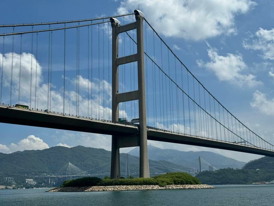 Turistik yerler Tsing Ma Bridge, Hong Kong, foto