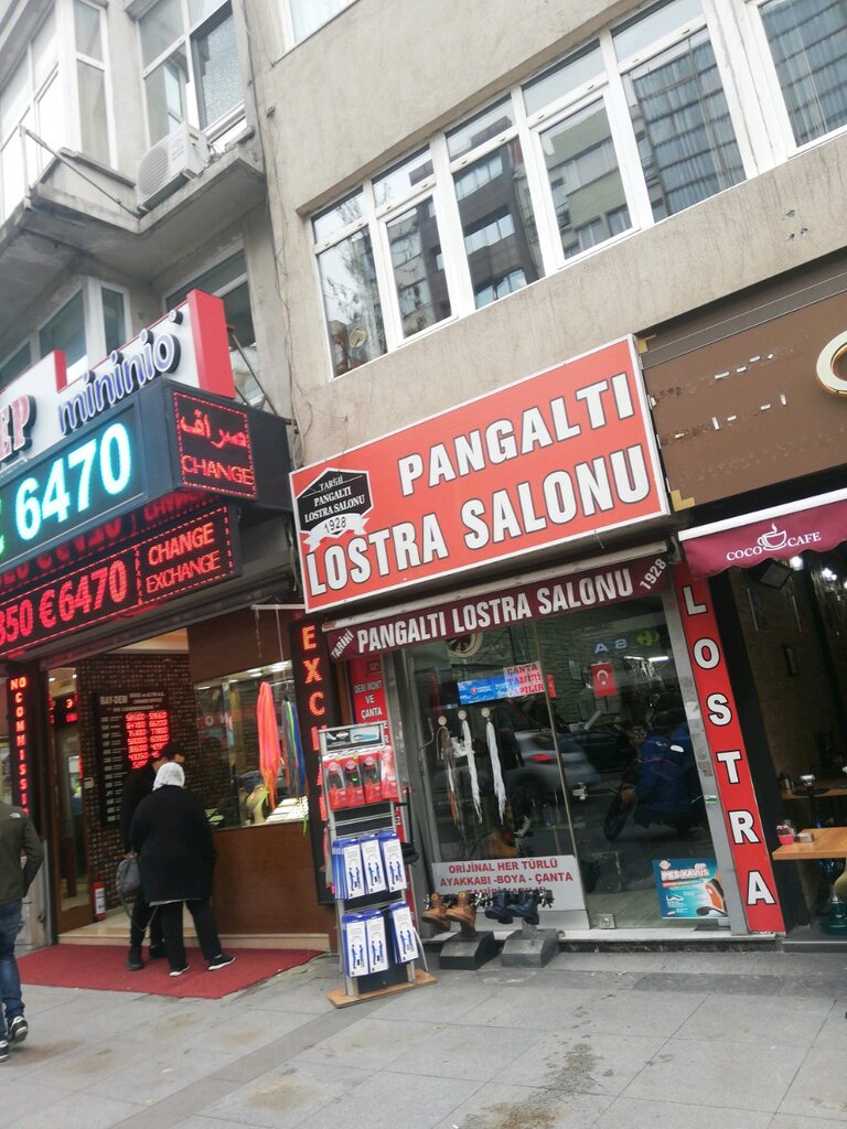 Ayakkabı tamiri Pangaltı Lostra Salonu, İstanbul, foto