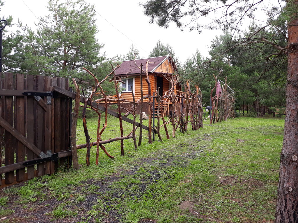 Kamp alanları Hut on the edge of the forest, Tulskaya oblastı, foto