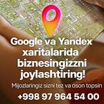 Услуги по размещению на карте (Botyr Zakirov Street No:7), promosyon ürün üreticileri  Taşkent'ten