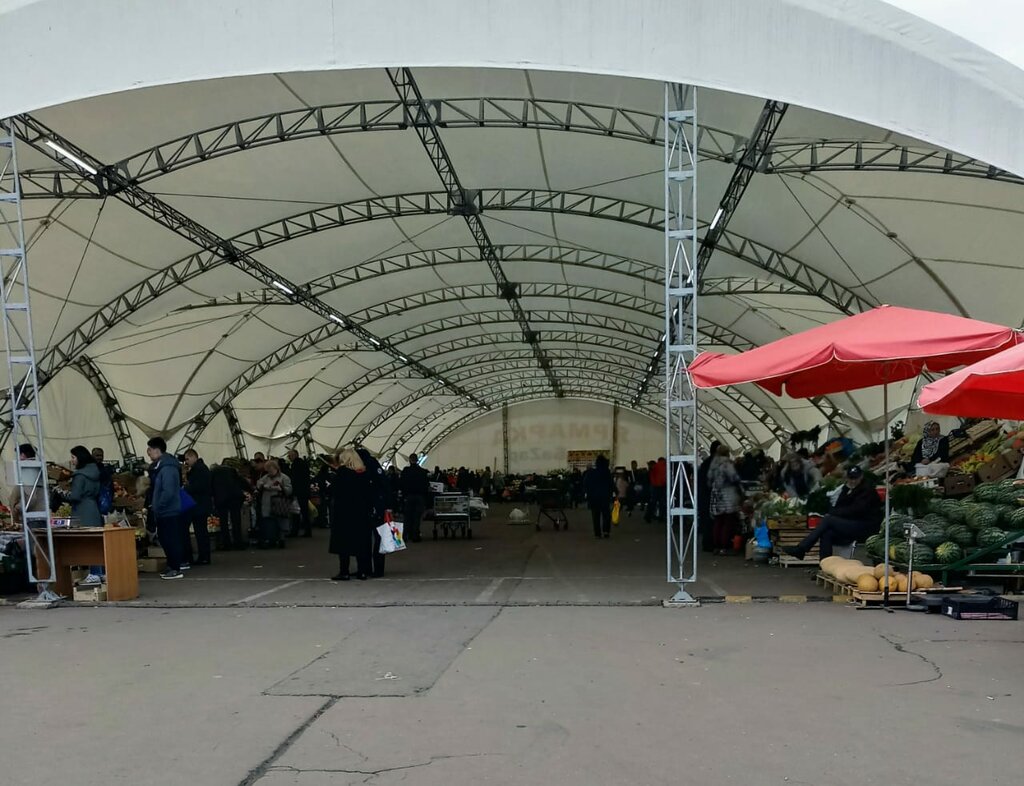 Pazarlar ve çarşılar Zelenaya yarmarka, Moskova, foto