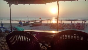 Restoran Sunjay Beach Restaurant, Goa, foto