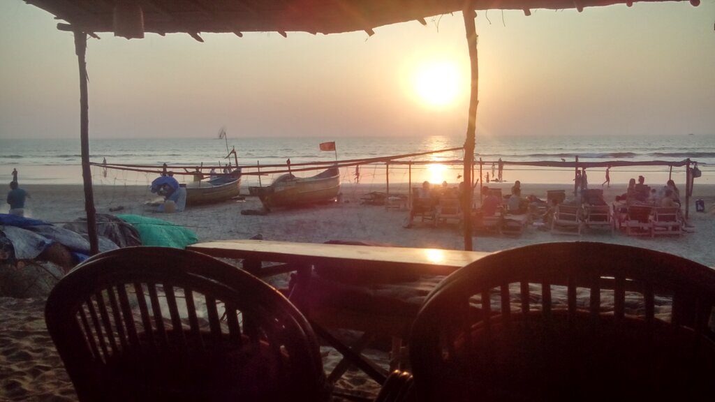 Restoran Sunjay Beach Restaurant, Goa, foto