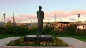 Anıt, heykel А.П. Чехов, Aleksanldrovsk‑Sahalinskiy, foto