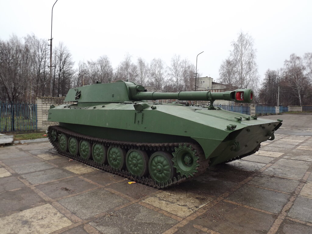 Teknoloji anıtı 152-мм самоходная гаубица 2С1 Гвоздика образца 1970 года, Kuznetsk, foto