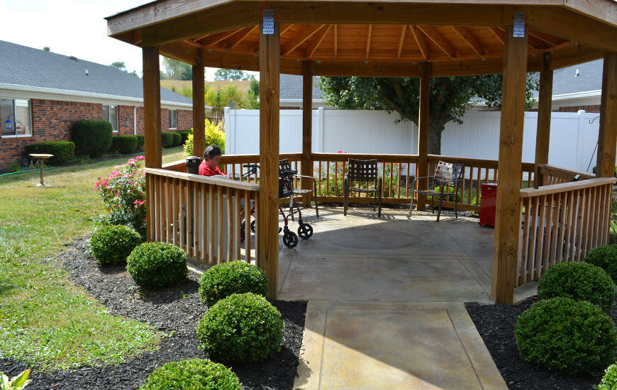 Huzurevi, bakımevi Salem Crossing, İndiana Eyaleti, foto