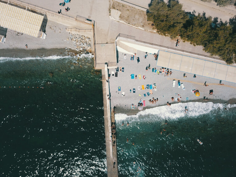 Plaj Пляж ФГБУ ТЦ СКР Крымский, Kırım Cumhuriyeti, foto