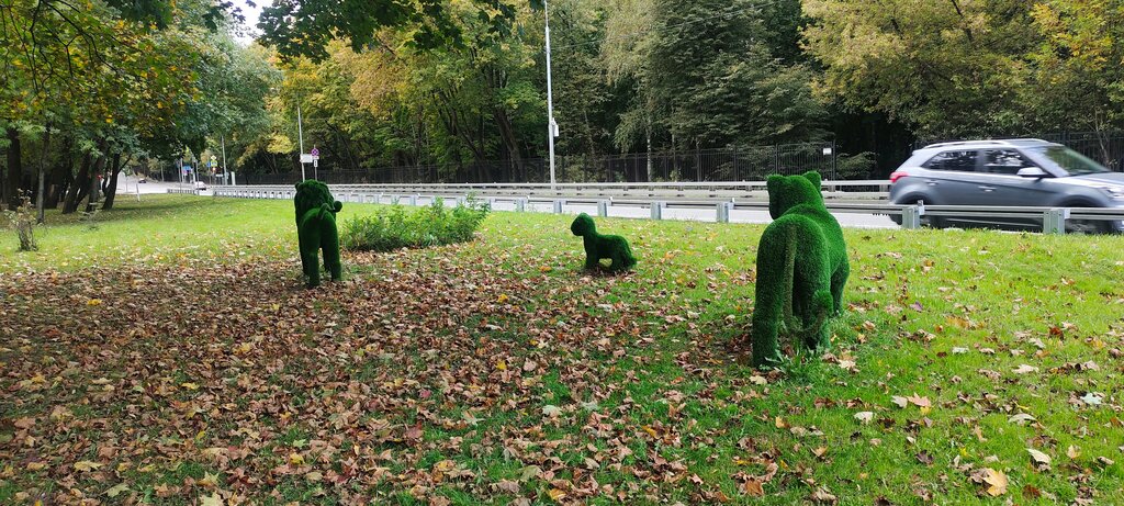 Park, sokak heykeli Семья львов, Moskova, foto