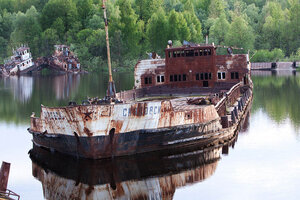 Корабль Скадовск (Kyivska Region, Vyshhorod District, Chornobyl), teknoloji anıtı  Çernobil'den