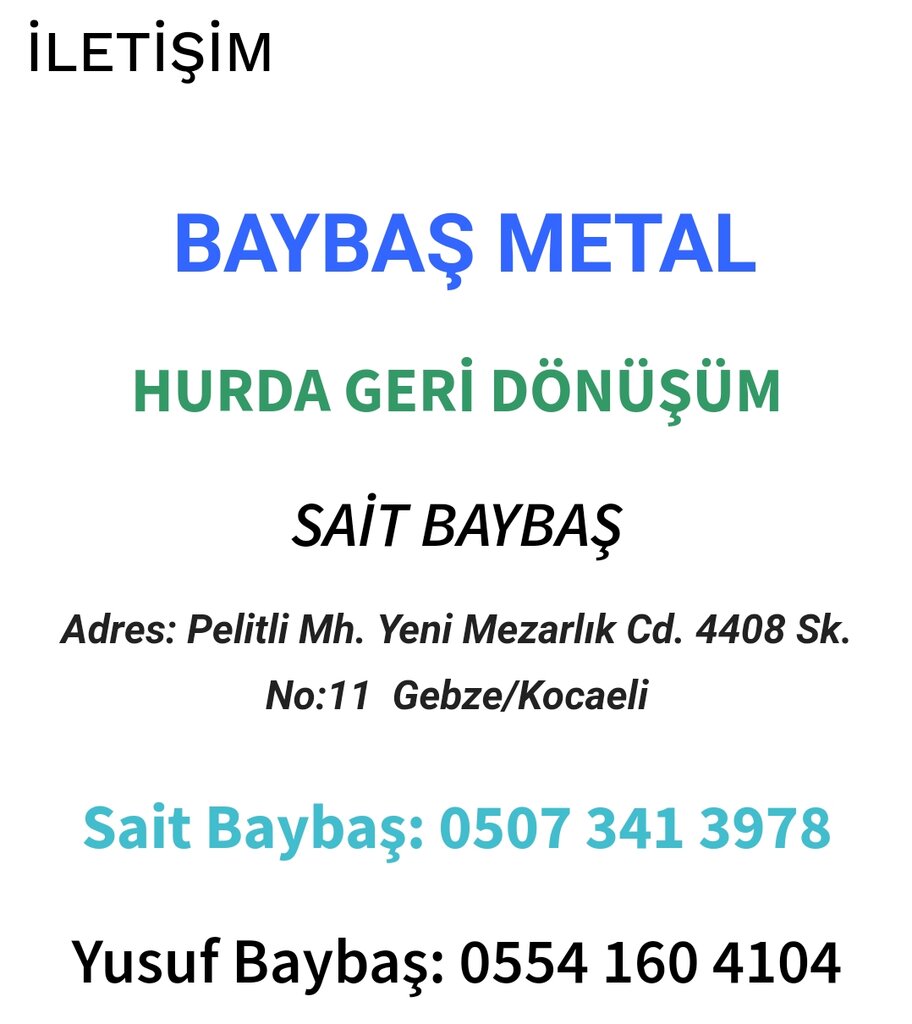 Geri dönüşüm merkezleri Baybaş Metal Geri Dönüşüm, Gebze, foto