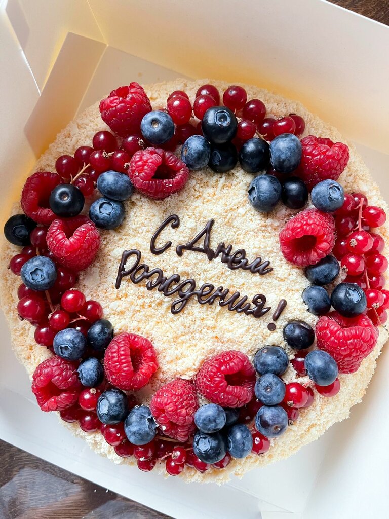 Özel pasta siparişi Medovik Cake, Moskova, foto