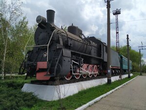 Паровоз Эр766-26 (Kirovohradska Region, Novoukrainskiy District, Pomichna), teknoloji anıtı  Pomoshnaya'dan