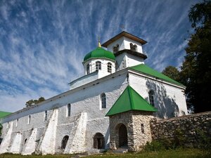 Church of the Assumption of the Blessed Virgin Mary in the Mikhailo-Athos Monastery (Rodnikovaya ulitsa No:1/4, posyolok Pobeda), manastır  Adıge Cumhuriyeti'nden
