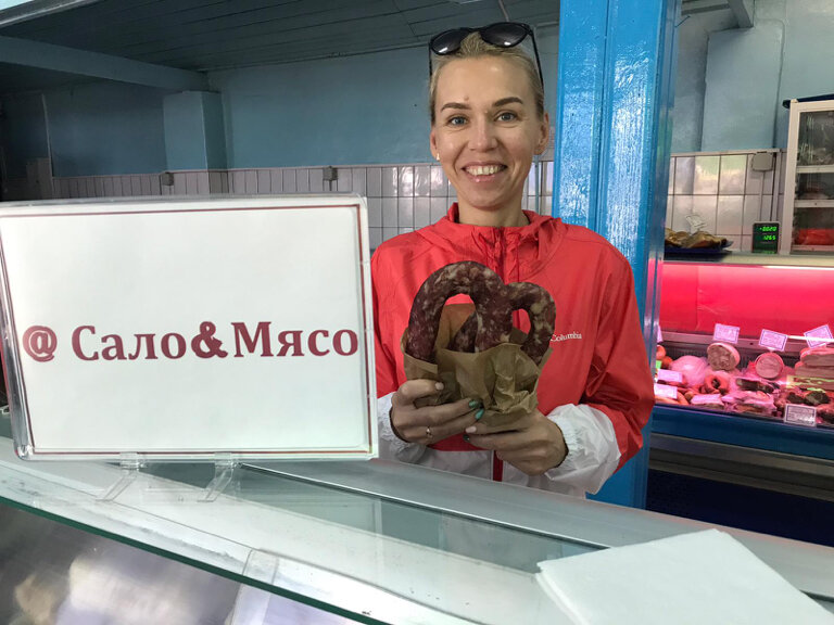 Kasap, şarküteri Salo & Meat, Lida, foto