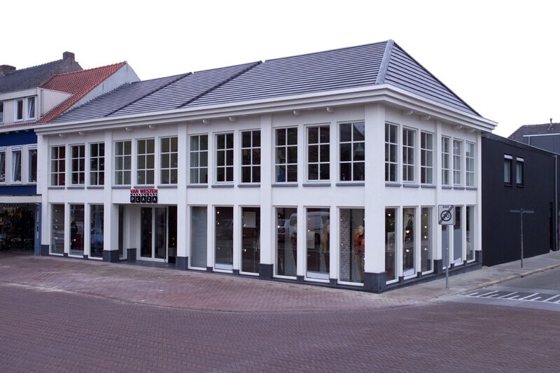 Giyim mağazası Westen mannenmode van, Zeeland, foto