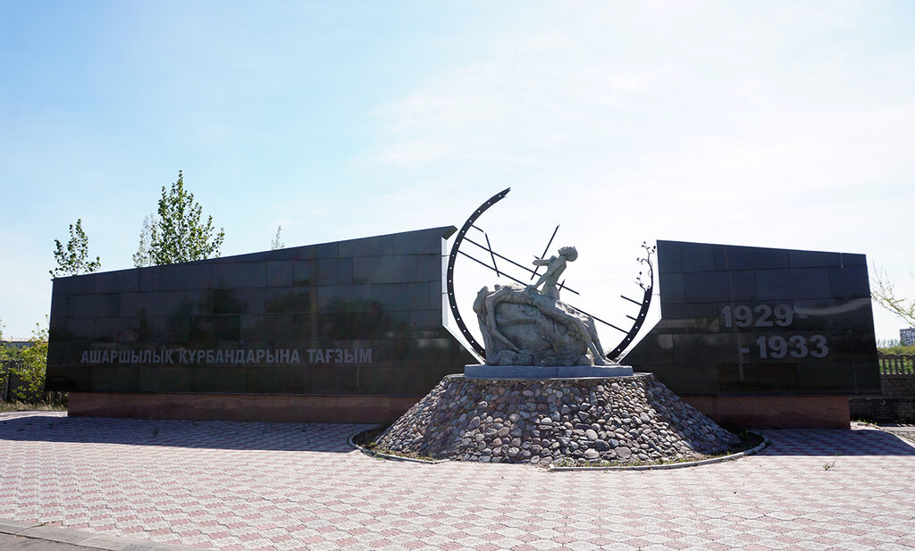 Anıt, heykel Victims of famine and political repression, Pavlodar, foto