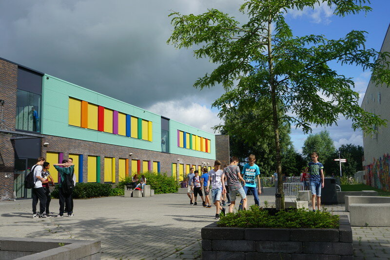 Ortaokul Vechtdal College Locatie Dedemsvaart, Overijssel, foto