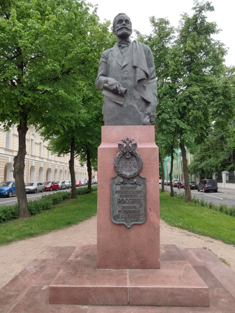 Anıt, heykel И.П. Павлов, Saint‑Petersburg, foto