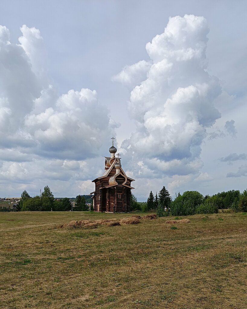 Ortodoks kiliseleri Preobrazheniya Gospodnya iz Yanidora Church, Permski krayı, foto