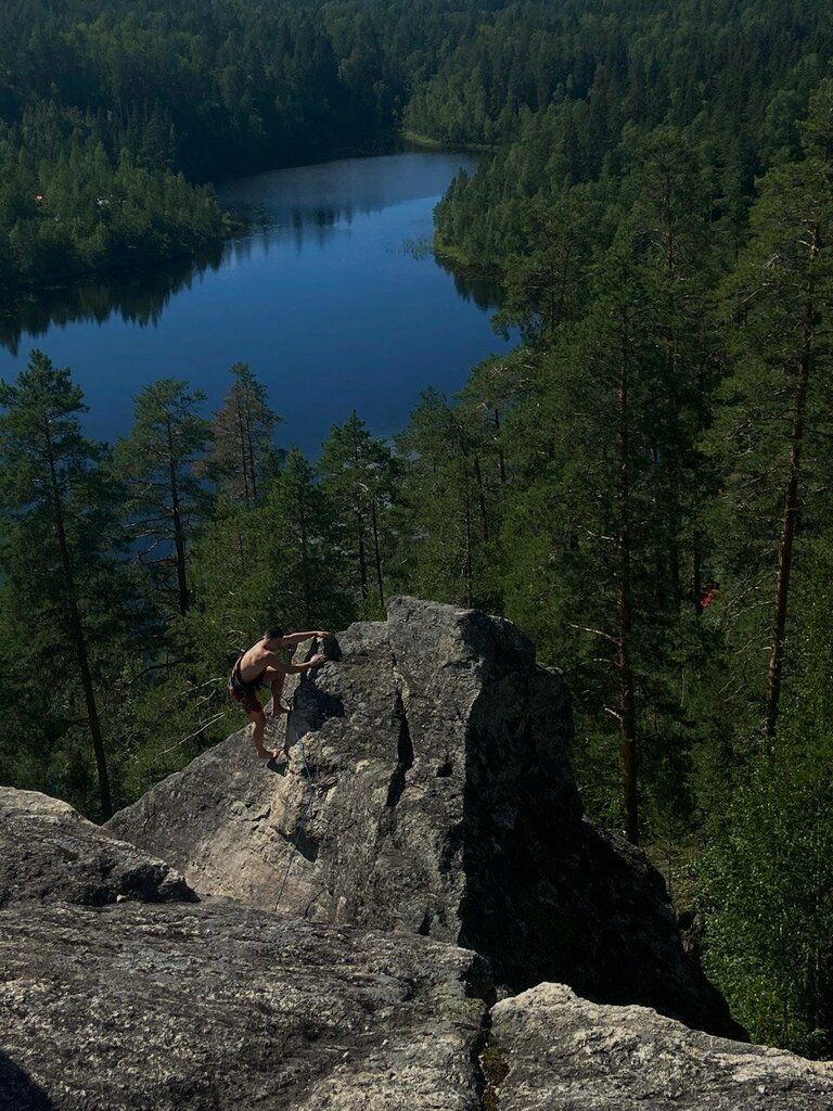 Turistik yerler Скалы у Треугольного озера, Saint‑Petersburg ve Leningradskaya oblastı, foto