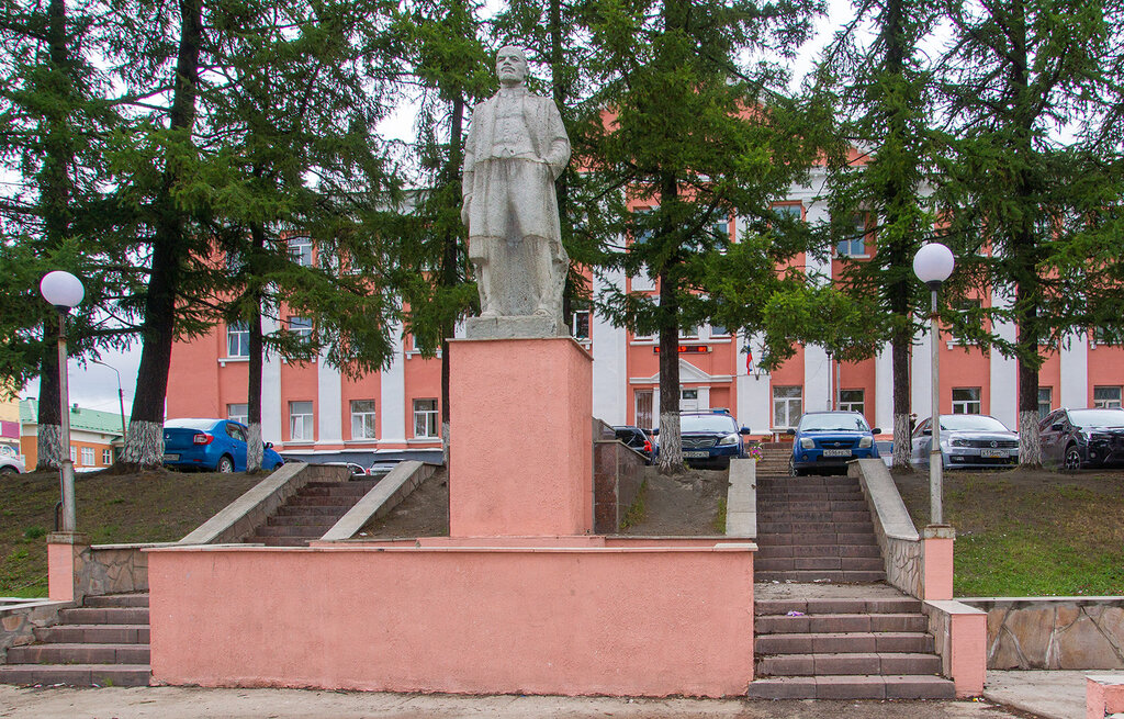 Anıt, heykel В.И. Ленин, Kondopoga, foto